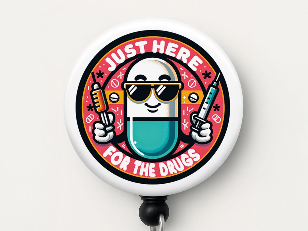 Funny Pharmacy Badge Reel: Pill Design - Pharmacist Gift - Etsy
