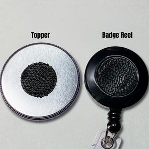 Swappable Badge Reel Adapter: Interlocking Discs, Self-adhesive for ...