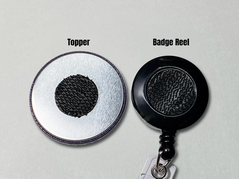 Swappable Badge Reel Adapter: Interlocking Discs, Self-adhesive for ...