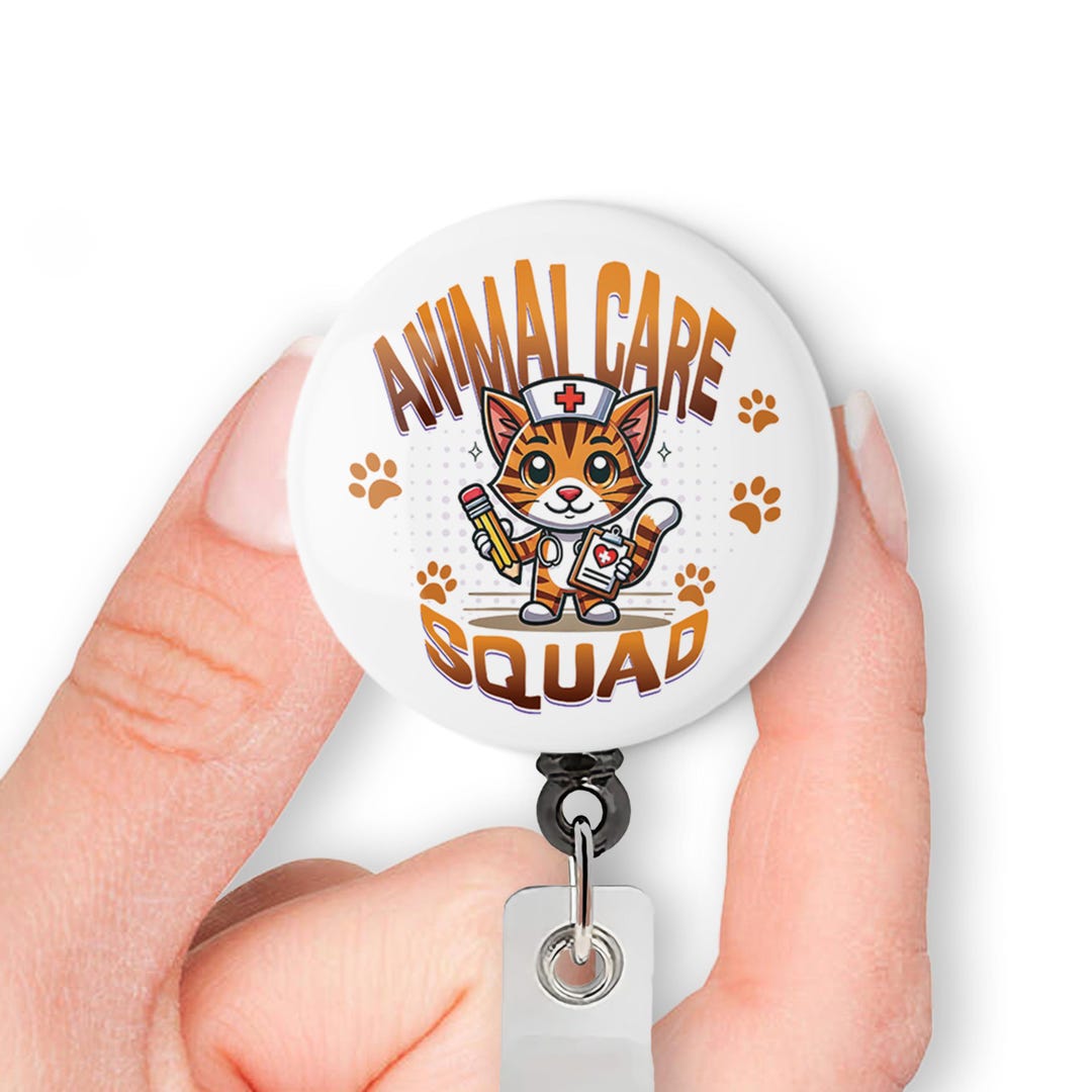 Veterinary Badge Reel, Vet Office Gifts, Vet Nurse Badge Reel ...