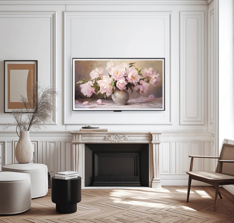 Samsung Frame TV Art Peony Flowers Still Life Frame TV Art Spring ...