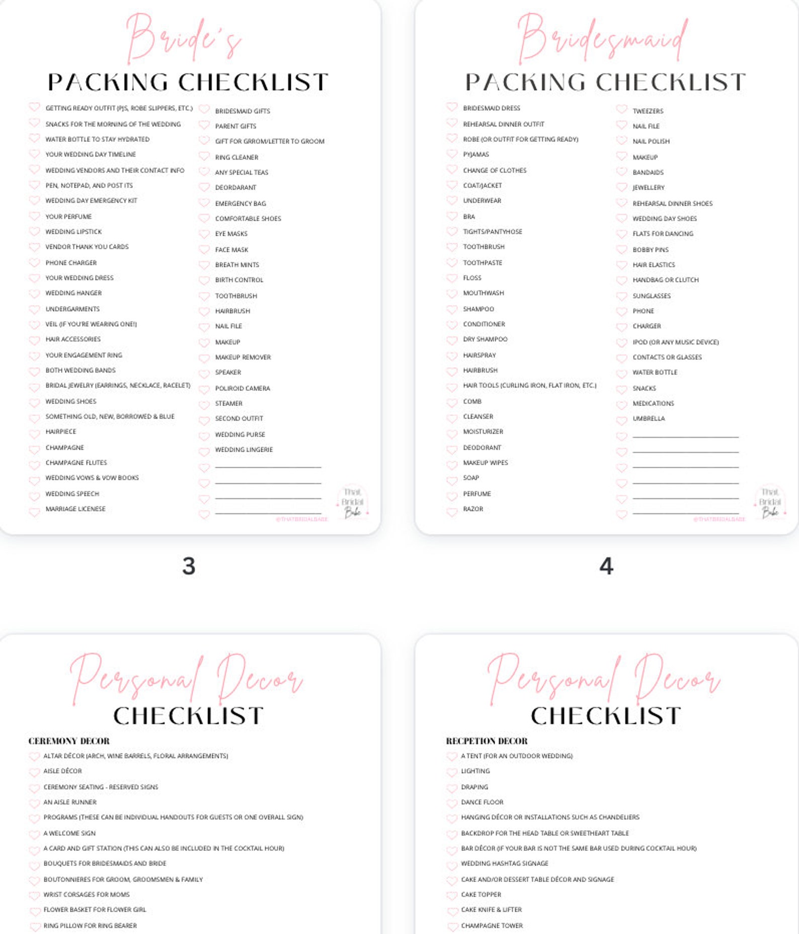 The Ultimate Wedding Planning Checklist - Etsy