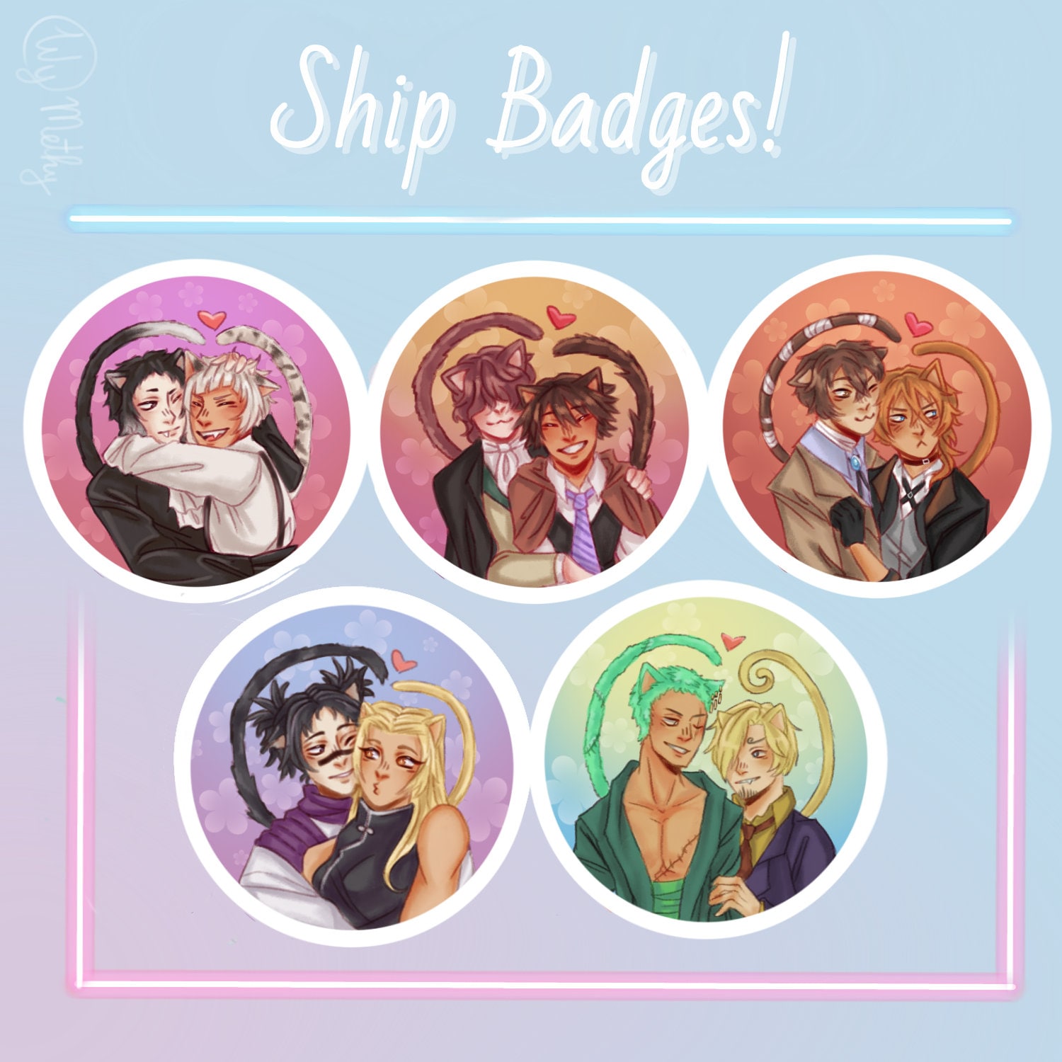 Anime Ship Badges (JJK, BSD, SK8, Haikyuu, One Piece) - Etsy Australia