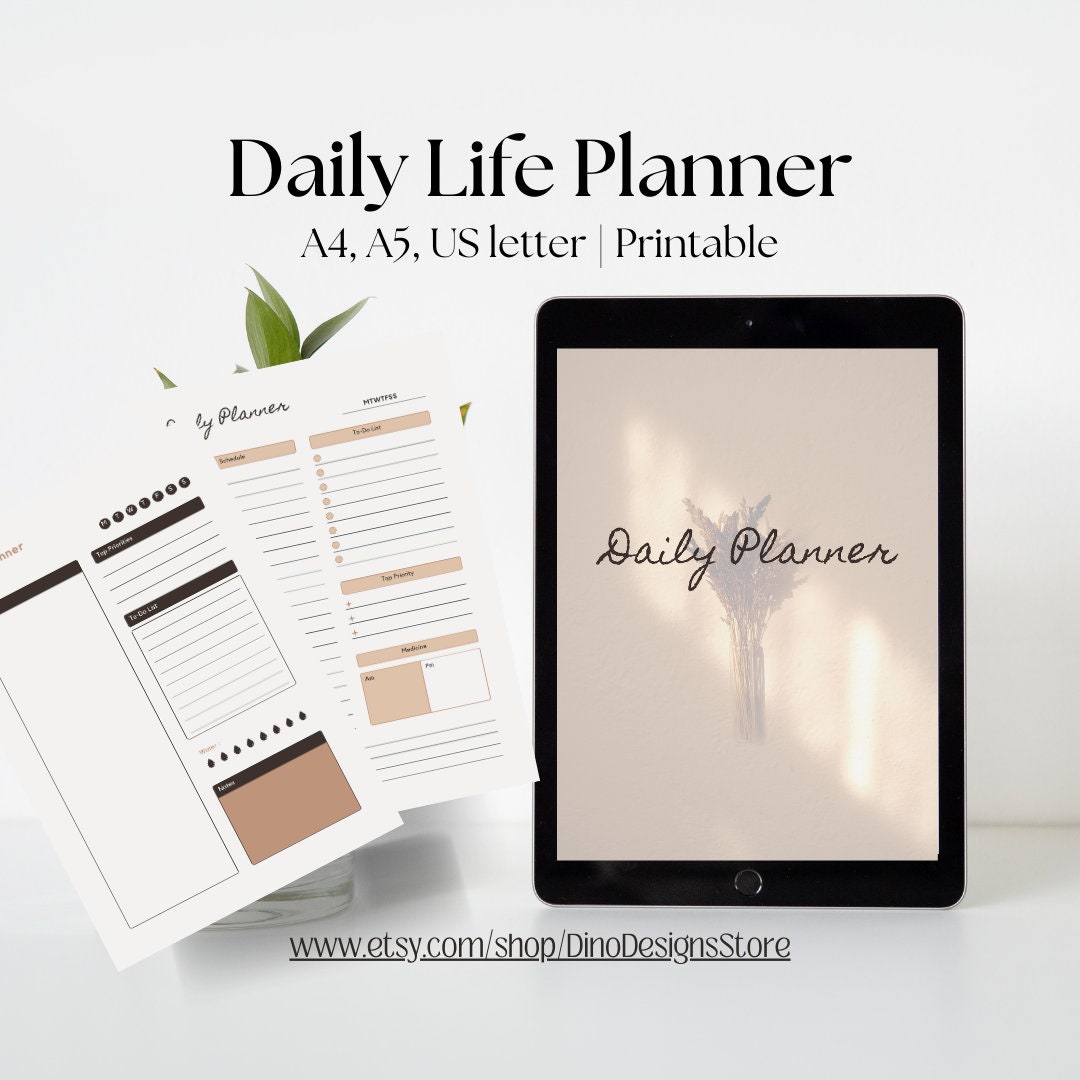 Digital Life Planner, Self-care Tracker and Holistic Daily Planner ...