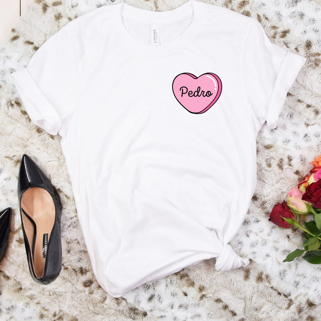 Pedro Candy Heart Short Sleeve T-shirt Bella & Canvas Valentine's Day ...
