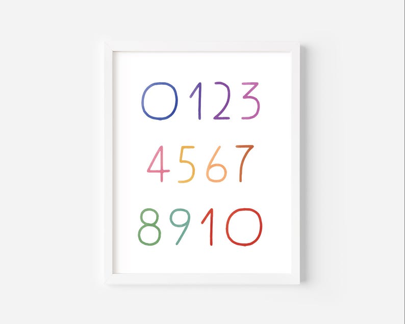 Educational Poster Set of 3 | Alphabet, Numbers & Colours Learning ...