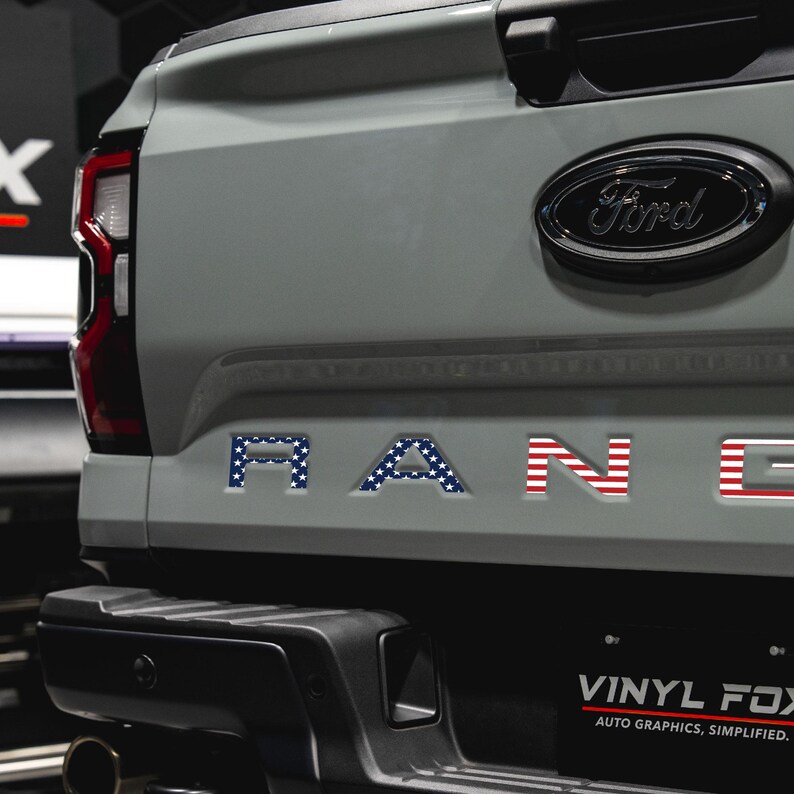 Vinyl Tailgate Letters Custom Fit for 2024–2025 Ford Ranger – Trim ...