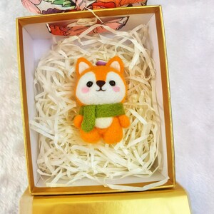 Mini Needle Felted Fox: Handmade Felt Animal Sculpture, Felted Fox ...