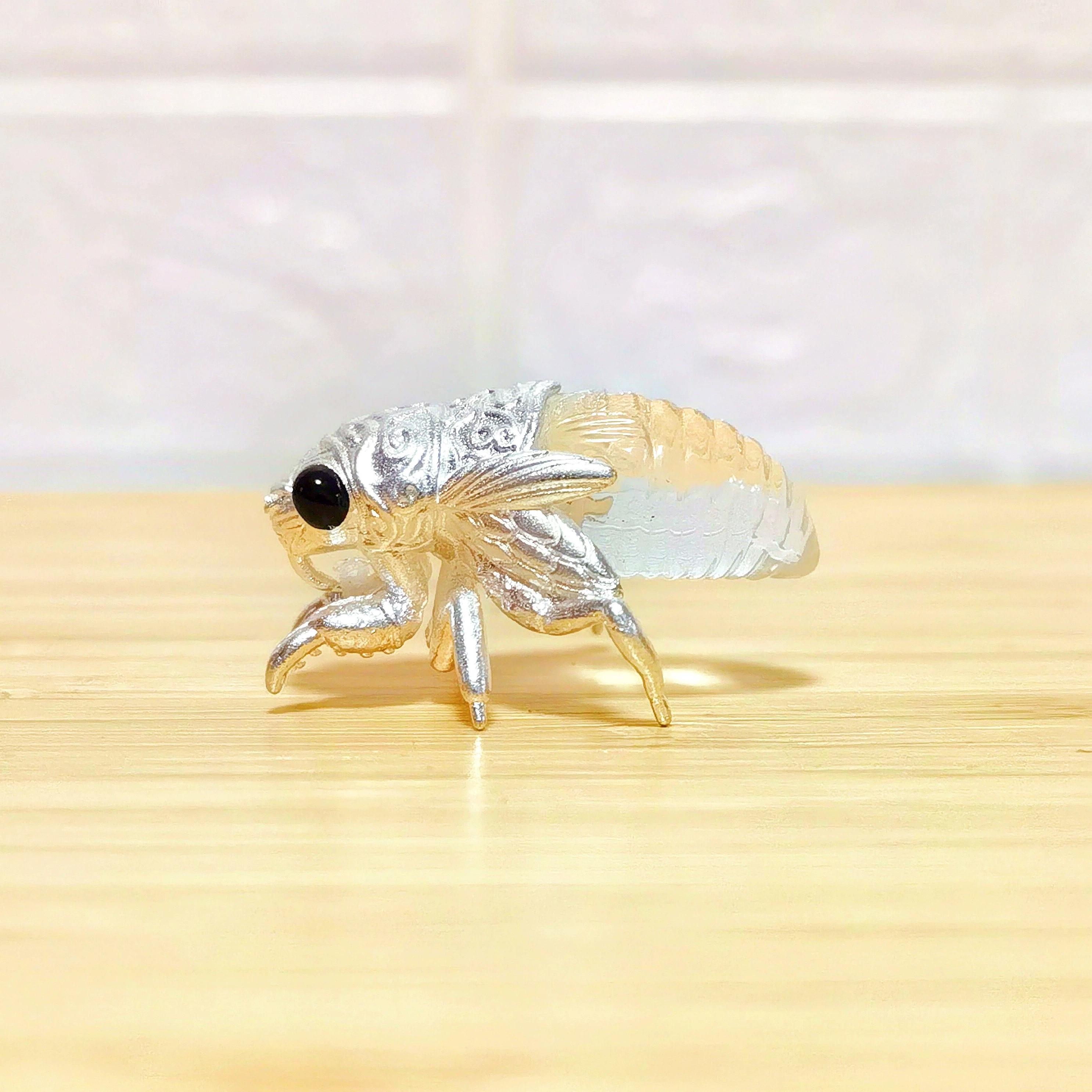 Gold Plated Copper Cicada Statue: Exquisite Desk Ornament, Symbol of ...