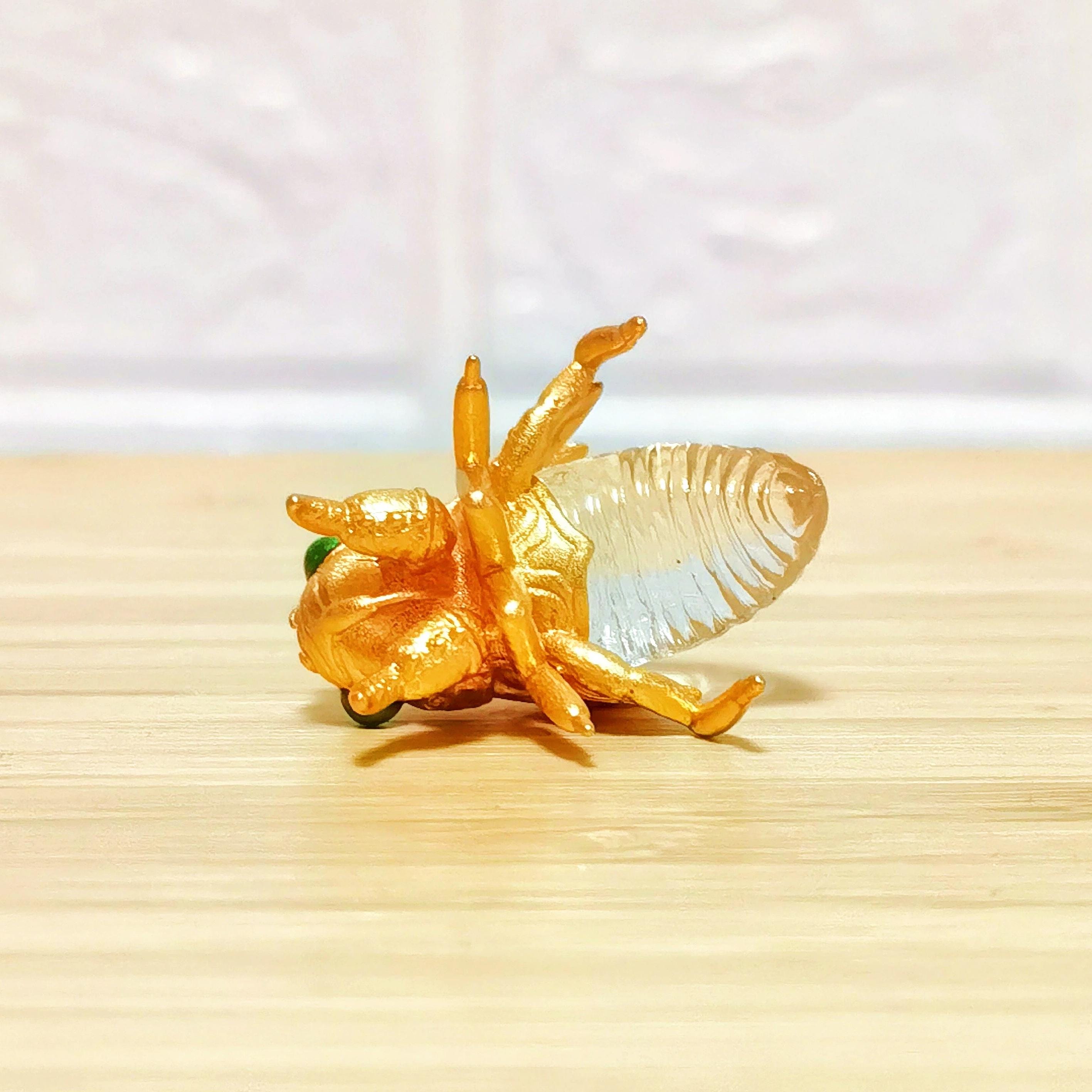 Gold Plated Copper Cicada Statue: Exquisite Desk Ornament, Symbol of ...
