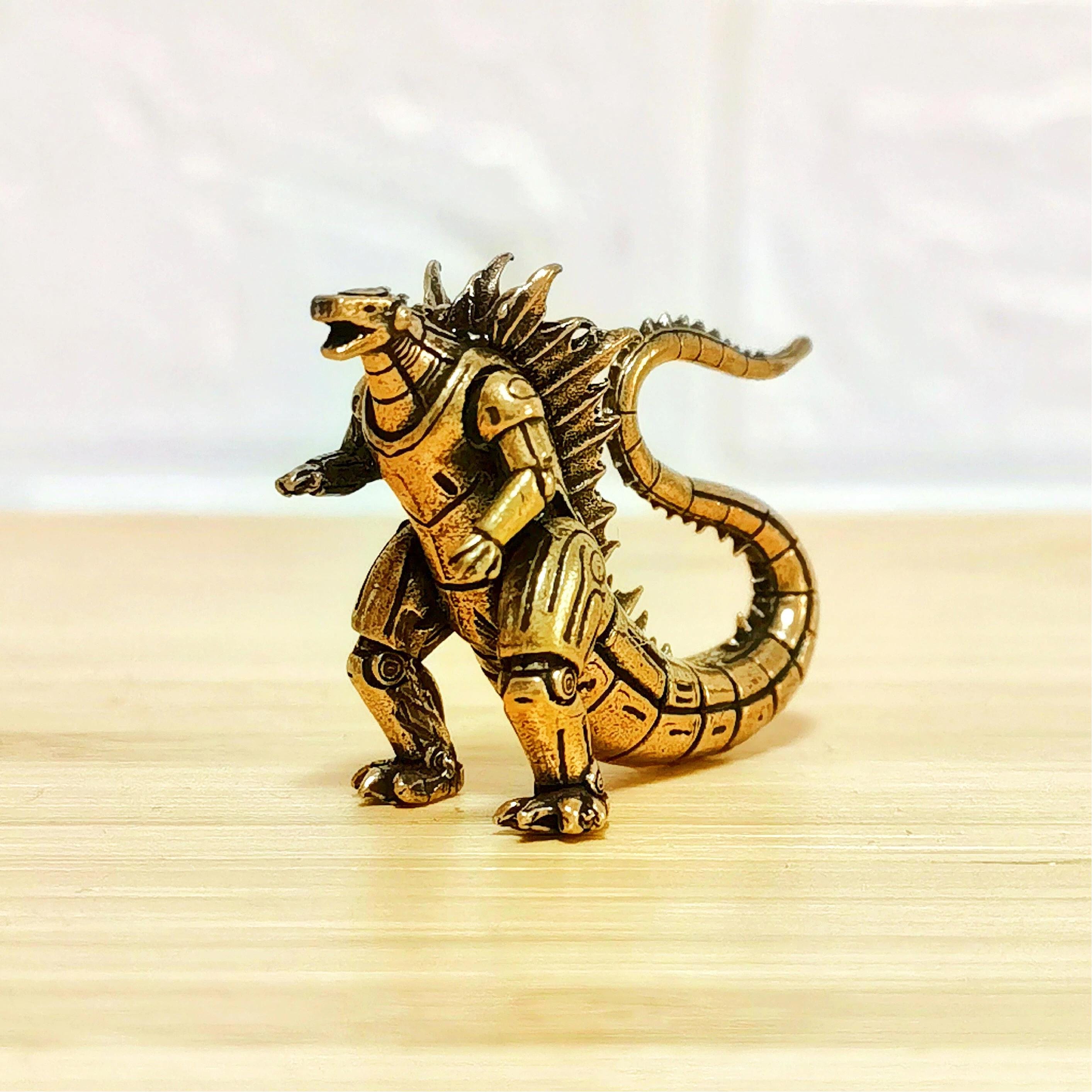 Brass Mechanical Monster Mini Figurine: Miniature Collectible Creature ...