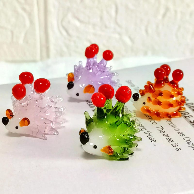 Glass Hedgehog - Etsy