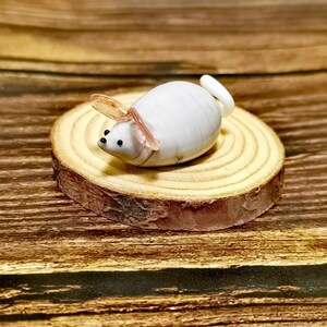 Handcrafted Glass Miniature Mouse Sculpture: Cute Animal Art Piece ...