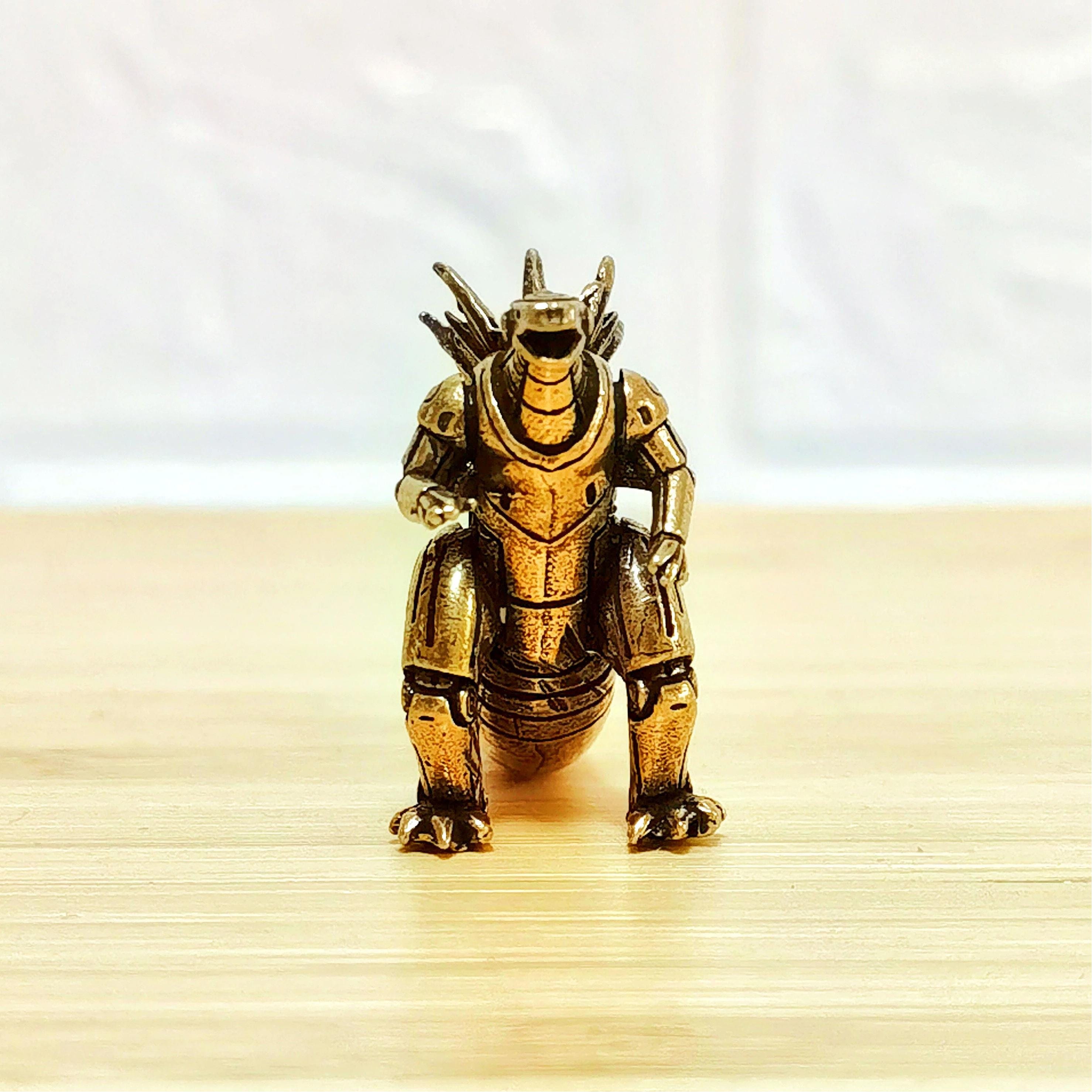 Brass Mechanical Monster Mini Figurine: Miniature Collectible Creature ...