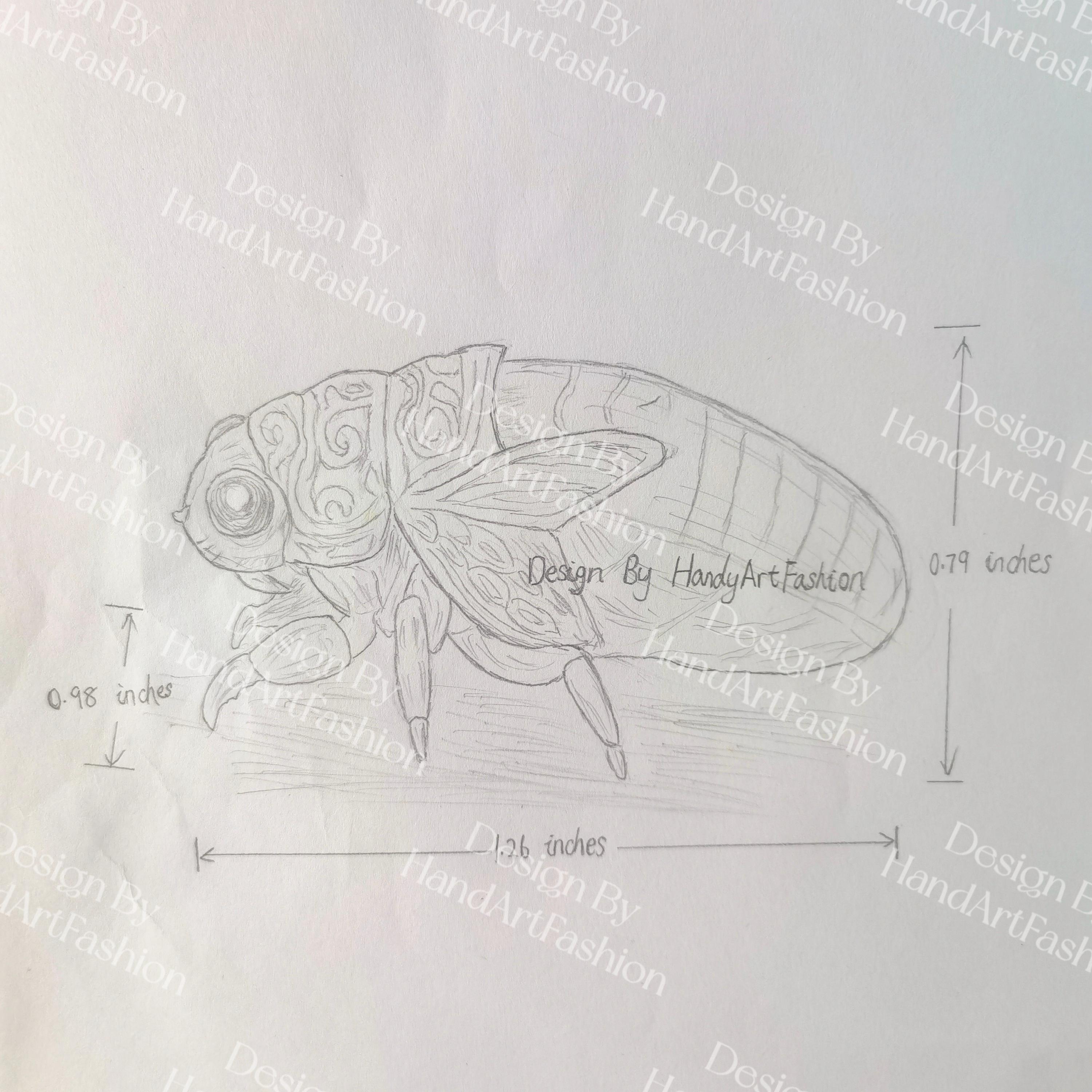 Gold Plated Copper Cicada Statue: Exquisite Desk Ornament, Symbol of ...
