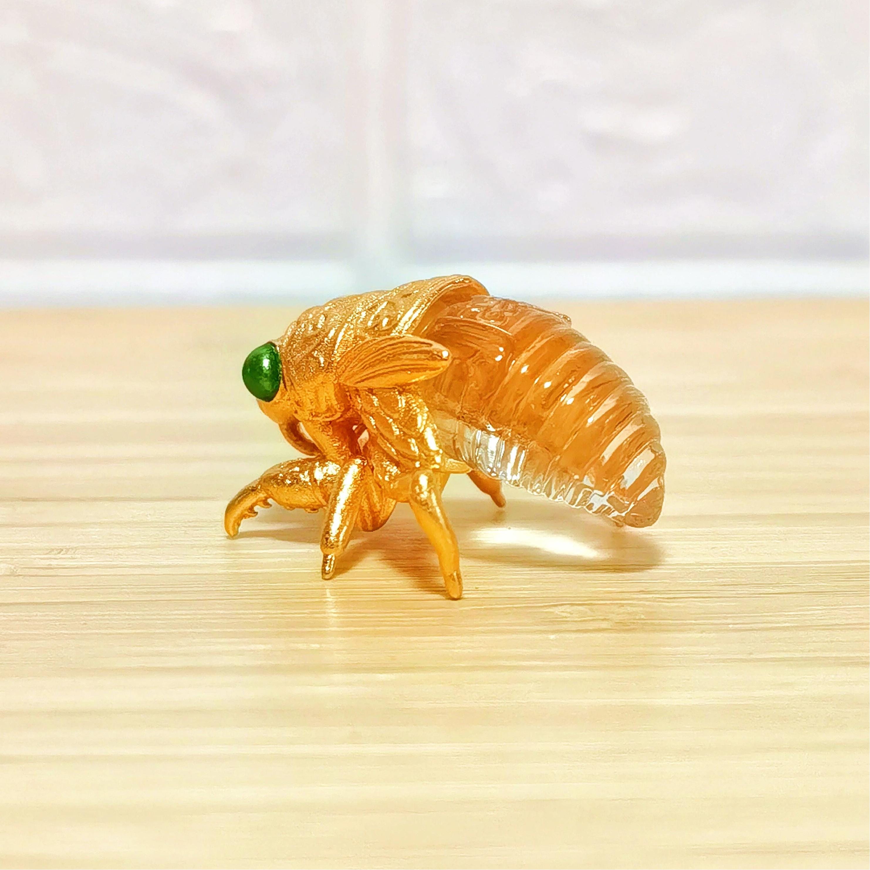 Gold Plated Copper Cicada Statue: Exquisite Desk Ornament, Symbol of ...