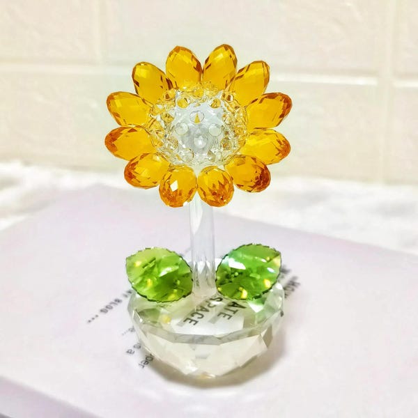 Glass Sunflower - Etsy