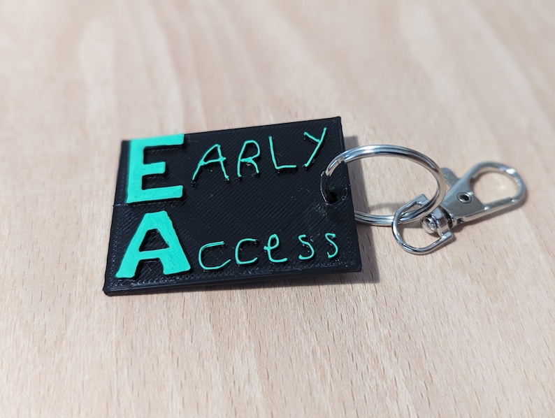 Gorilla Tag Early Access Badge Key Chain - Etsy UK