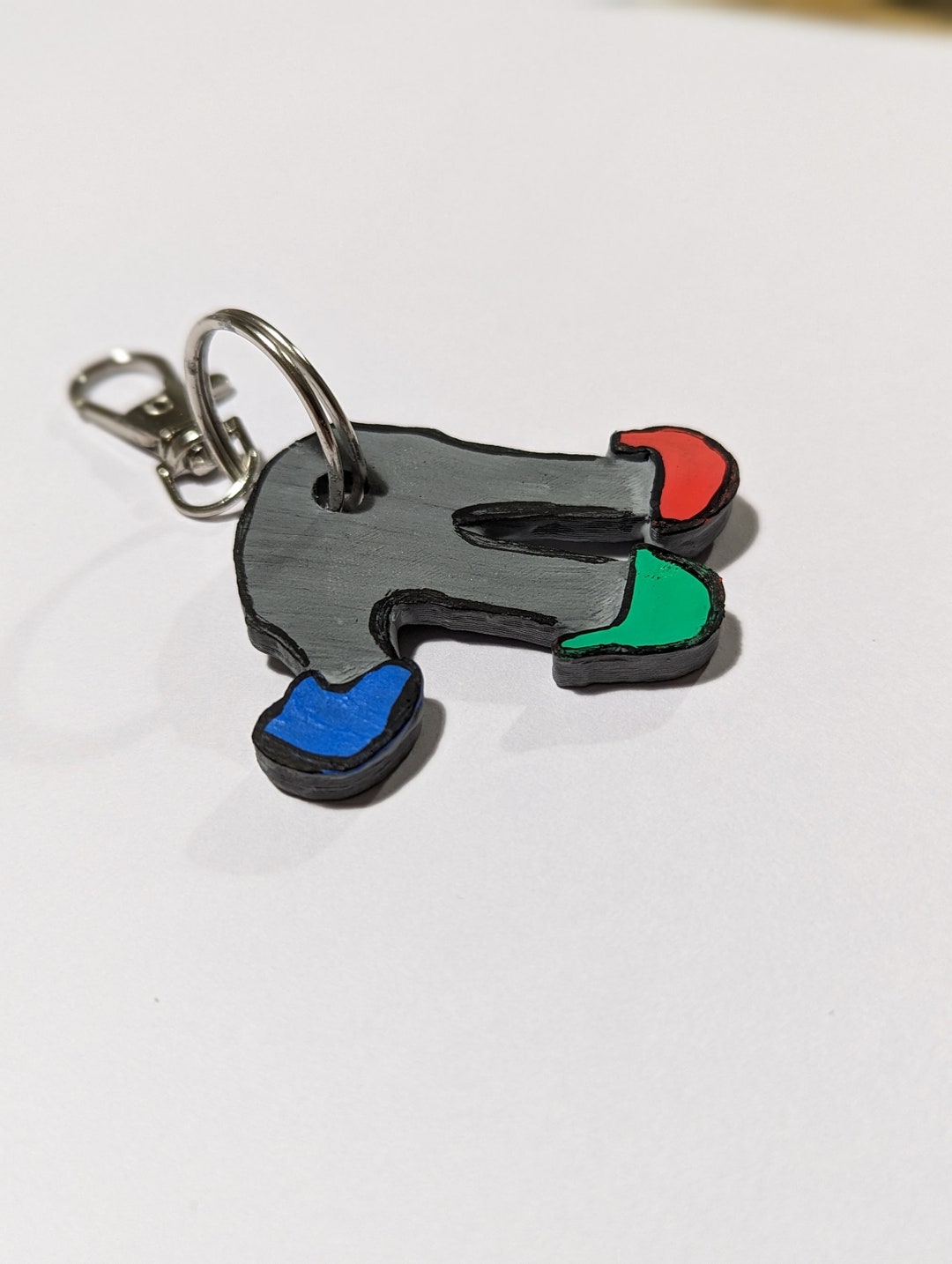 Gorilla Tag Finger Painter Badge Key Chain Etsy UK