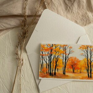 Autumn Forest Landscape Digital Download, Fall Foliage Art Print ...