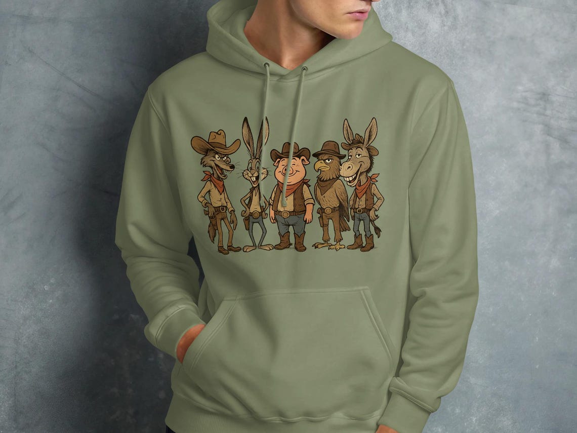 Cowboy Animals PNG: Wild West Clipart (digital Download, 4096x4096px ...