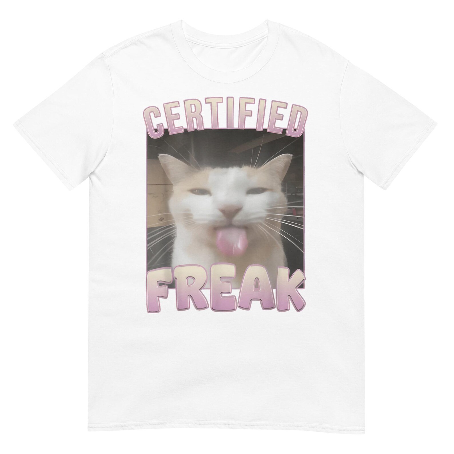 Certified Freak Funny Cat T-shirt - Etsy