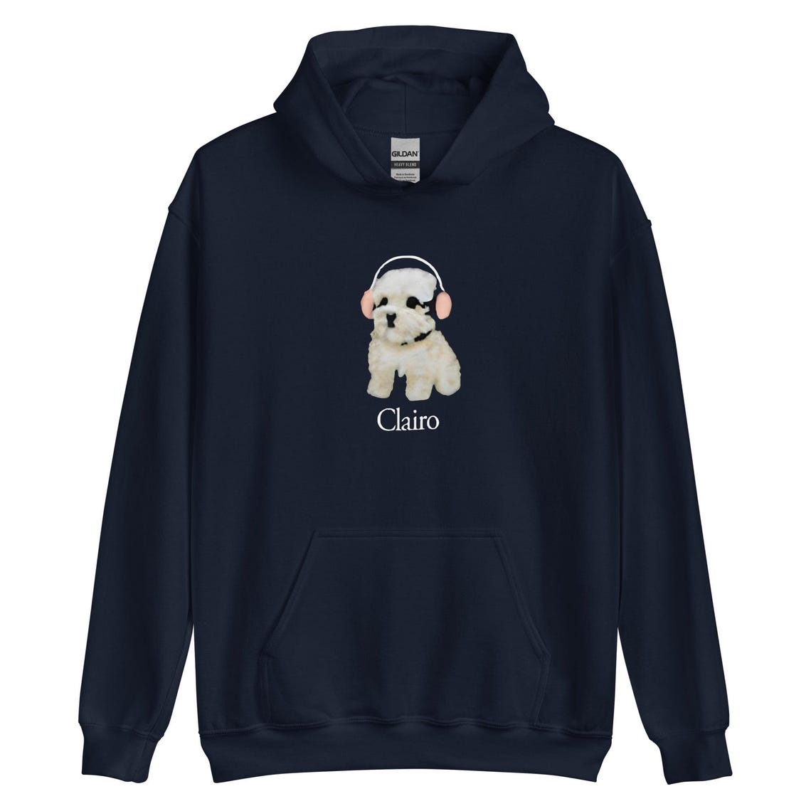 Clairo Dog Pup Headphones Funny Unisex Hoodie - Etsy