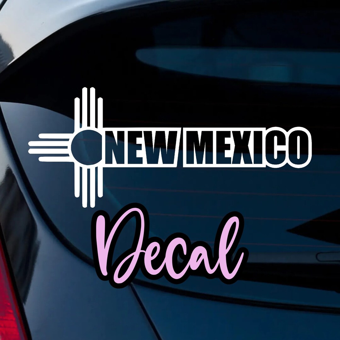 New Mexico Zia 002 Decal Land of Enchantment New Mexico Window Decal ...