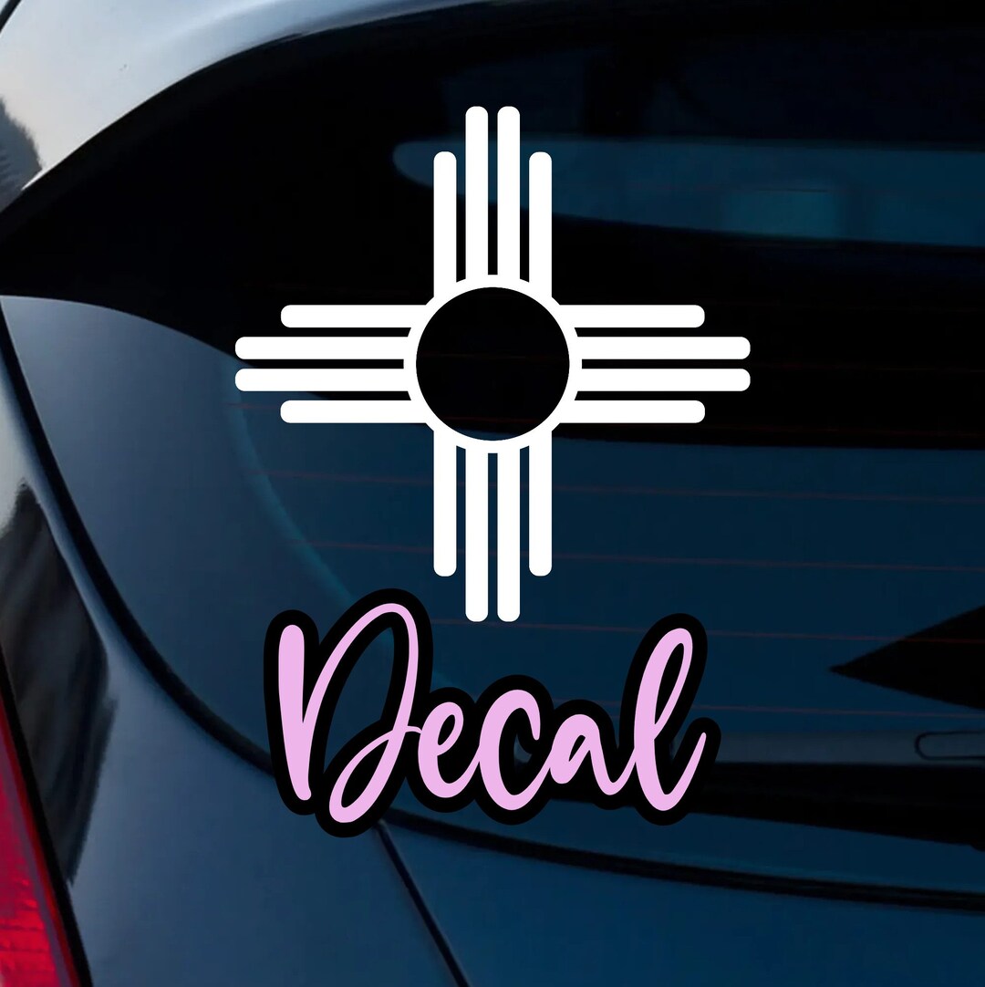 New Mexico Zia Decal Land of Enchantment New Mexico Window Decal Truck ...