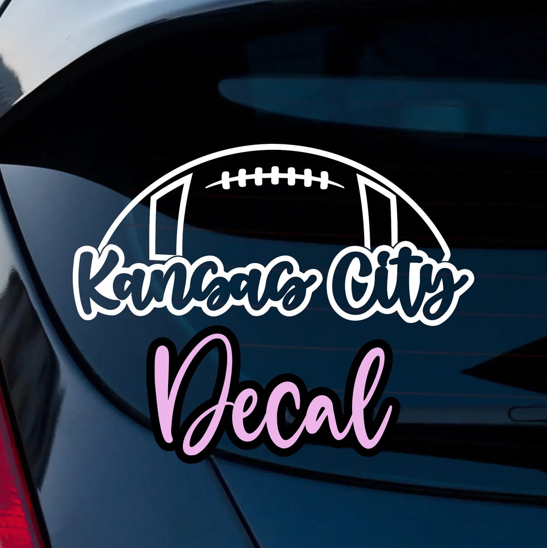 Kansas City Football 001 Decal Football KC Decal KC Car Truck Decal ...