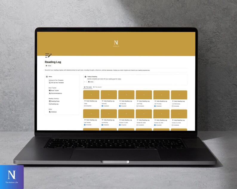 Book Tracker Notion Template | Log Books, Set Reading Goals, Organize ...