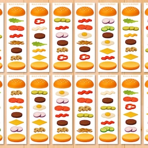 Burger Pattern Game, Sequencing Activity, Build Burgers, Preschool ...