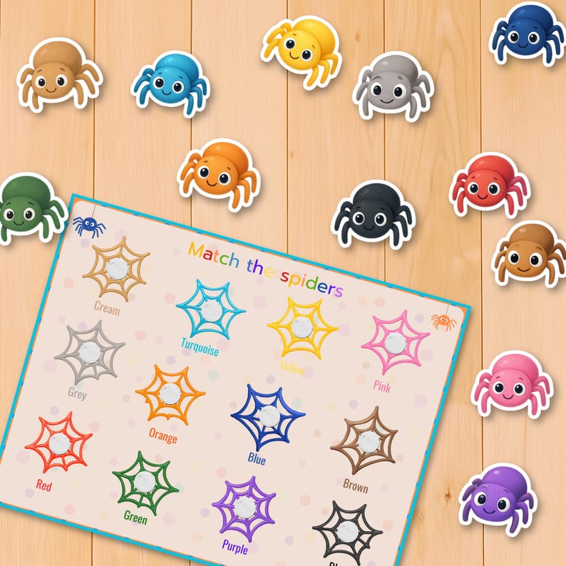 Color Sorting Activity for Kids, Colorful Printables for Toddlers ...