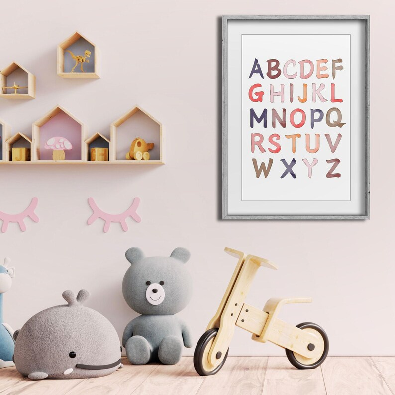 Educational Poster Set, 6 Home Education Prints, Montessori Classroom ...