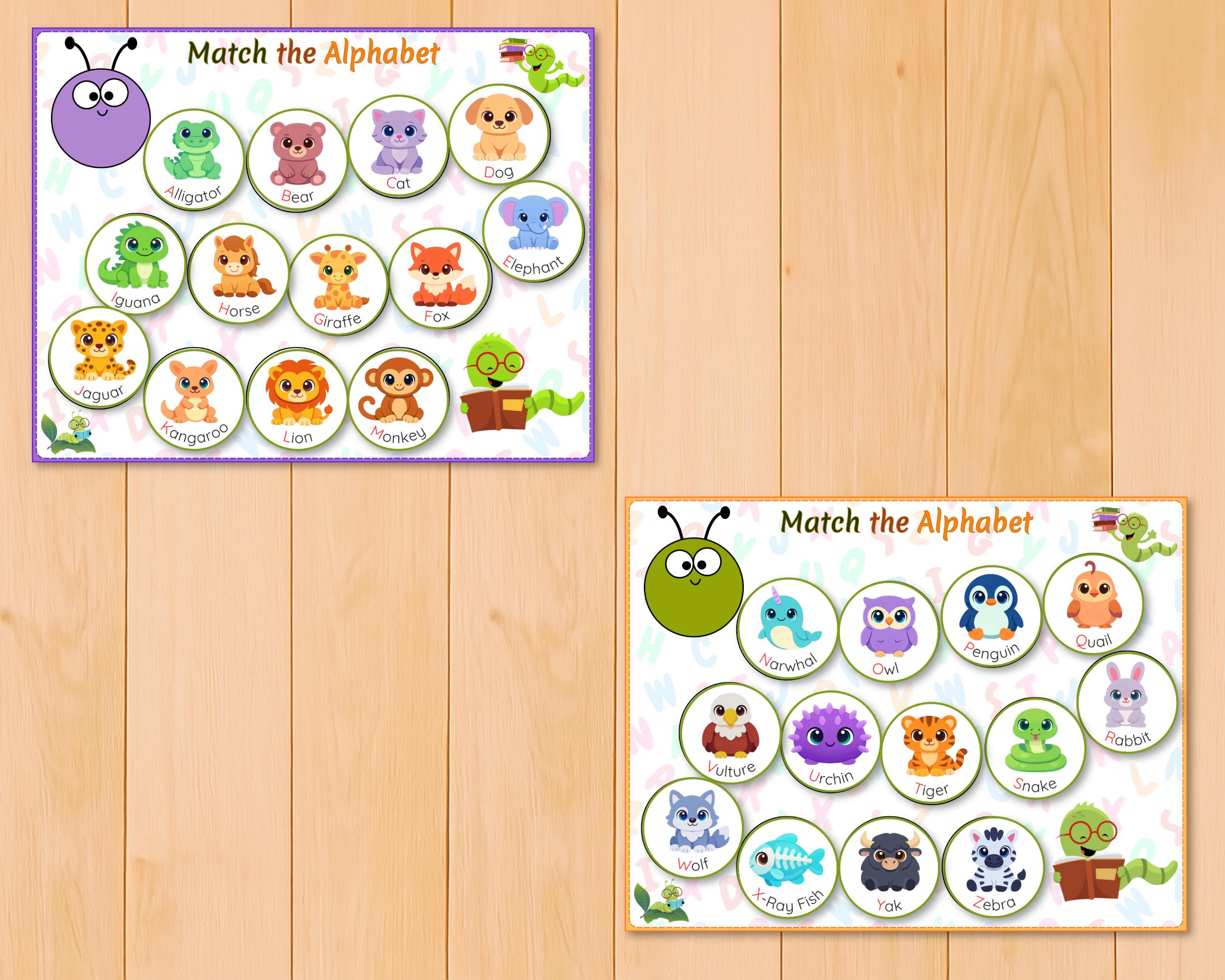 Ctaerpillar Alphabet Beginning Sound Match, Caterpillars Letters ...