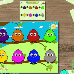 Bird Pattern Activity for Toddlers, Colors Matching and Fine Motor ...