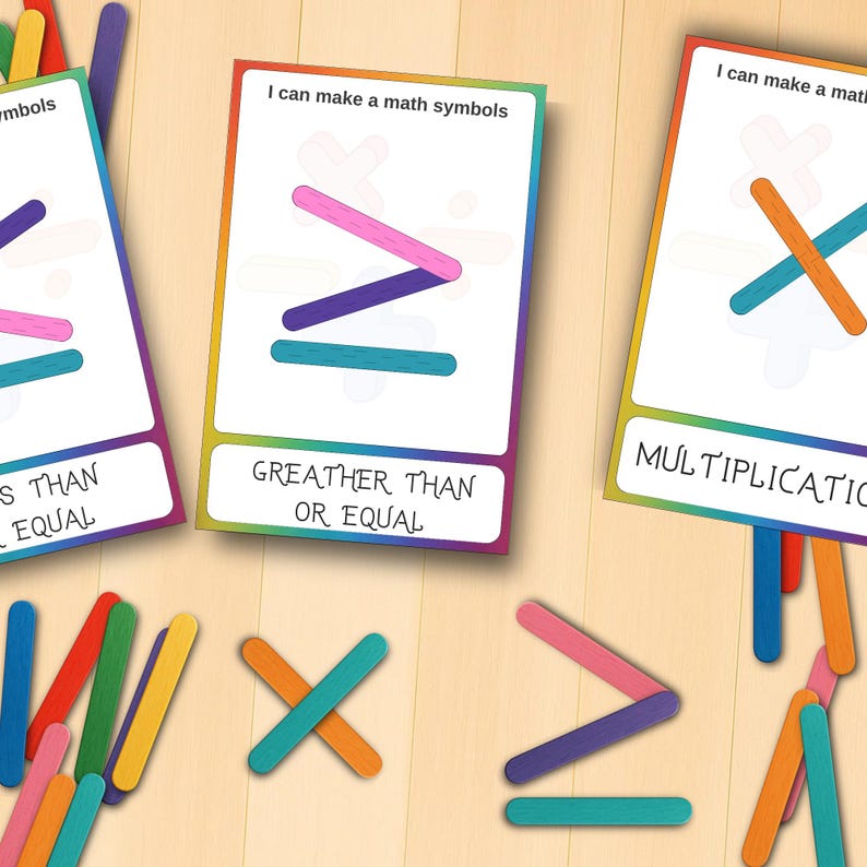 Popsicle Stick Activity Cards – Fine Motor Skills, Crafts for Kids ...