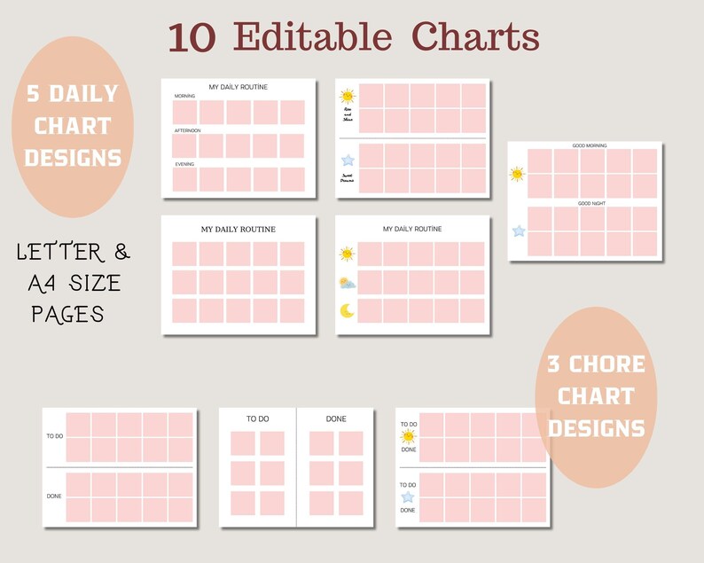 Daily Routine Cards Visual Schedule Toddler Routine Chart for Kids ...