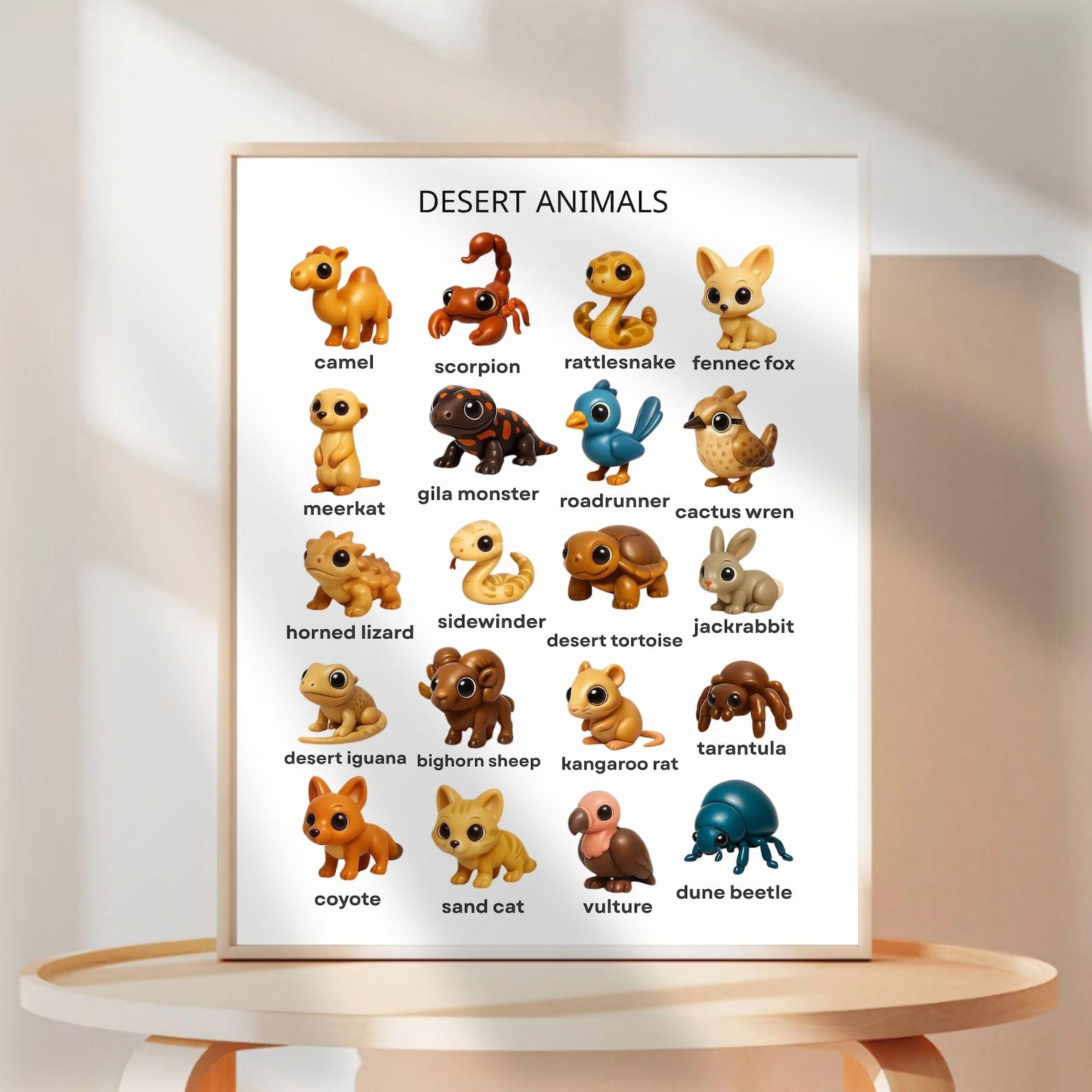 3D Animal Classification Posters, 2D Animals Poster for Kids, Learn ...
