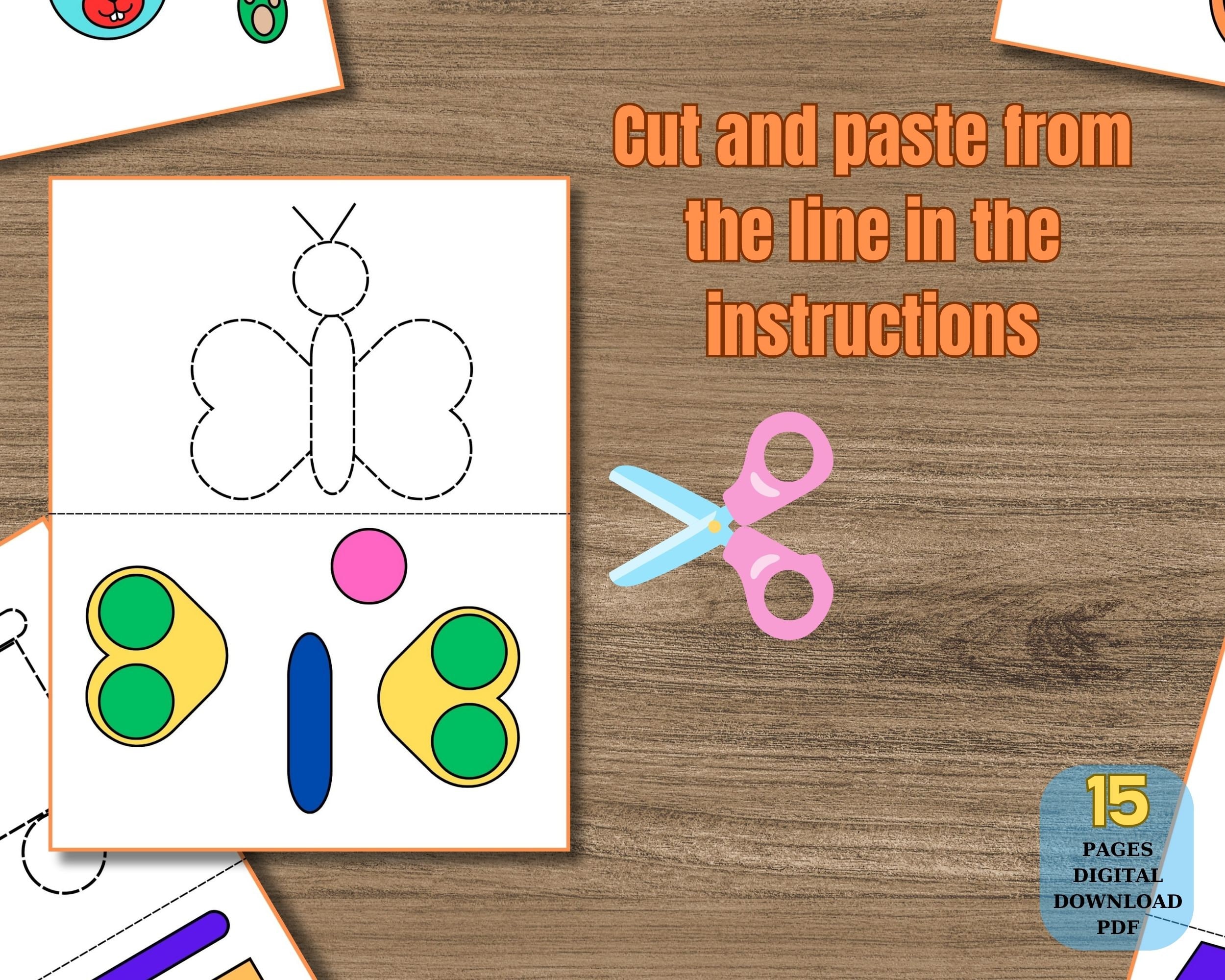 Montessori Cut and Paste Printables – Preschool and Kindergarten ...