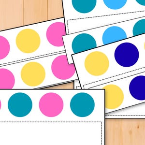 Color Pattern Matching Game, Visual Discrimination Cards, Task Box ...