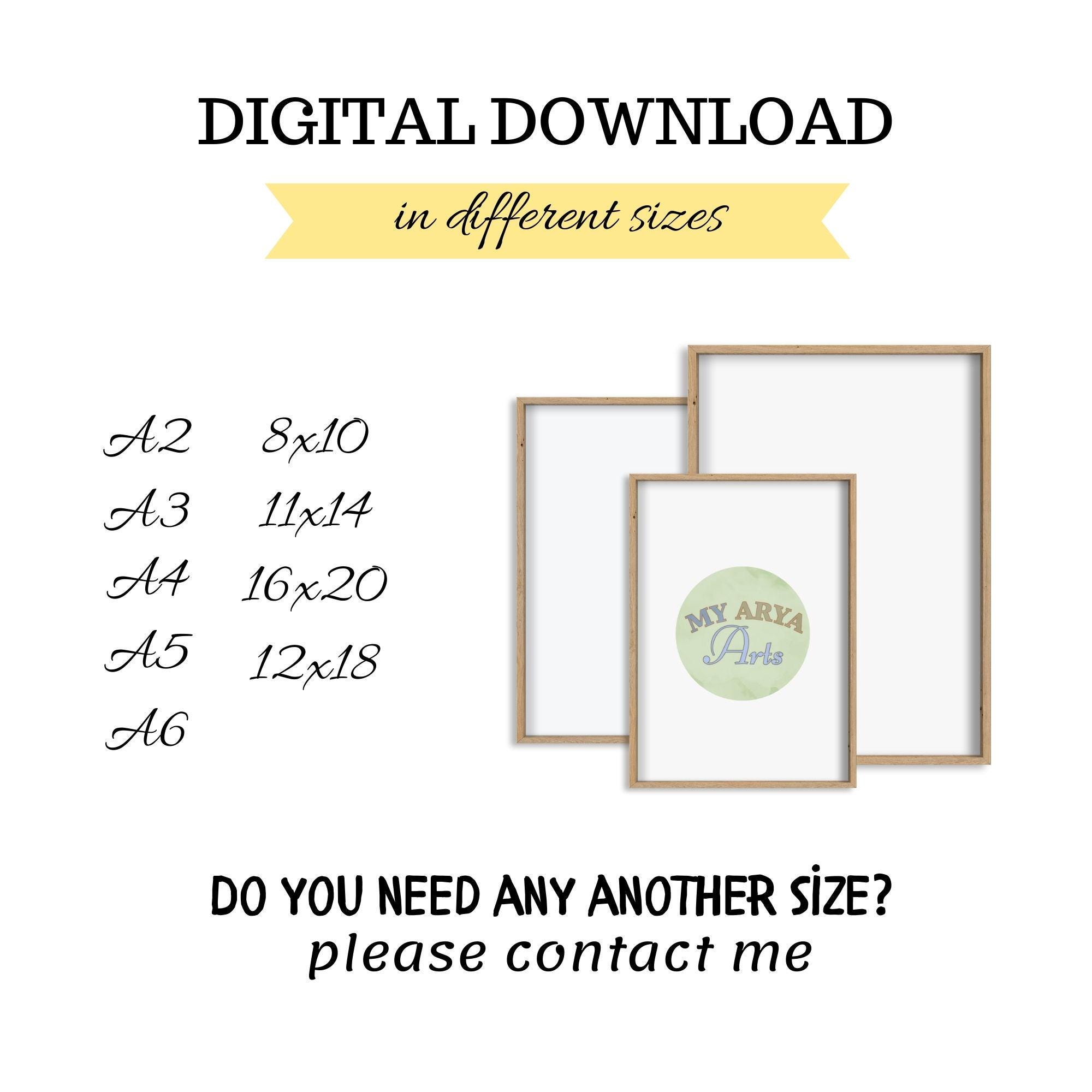 Printable Periodic Table of Elements Poster, Educational Wall Art for ...