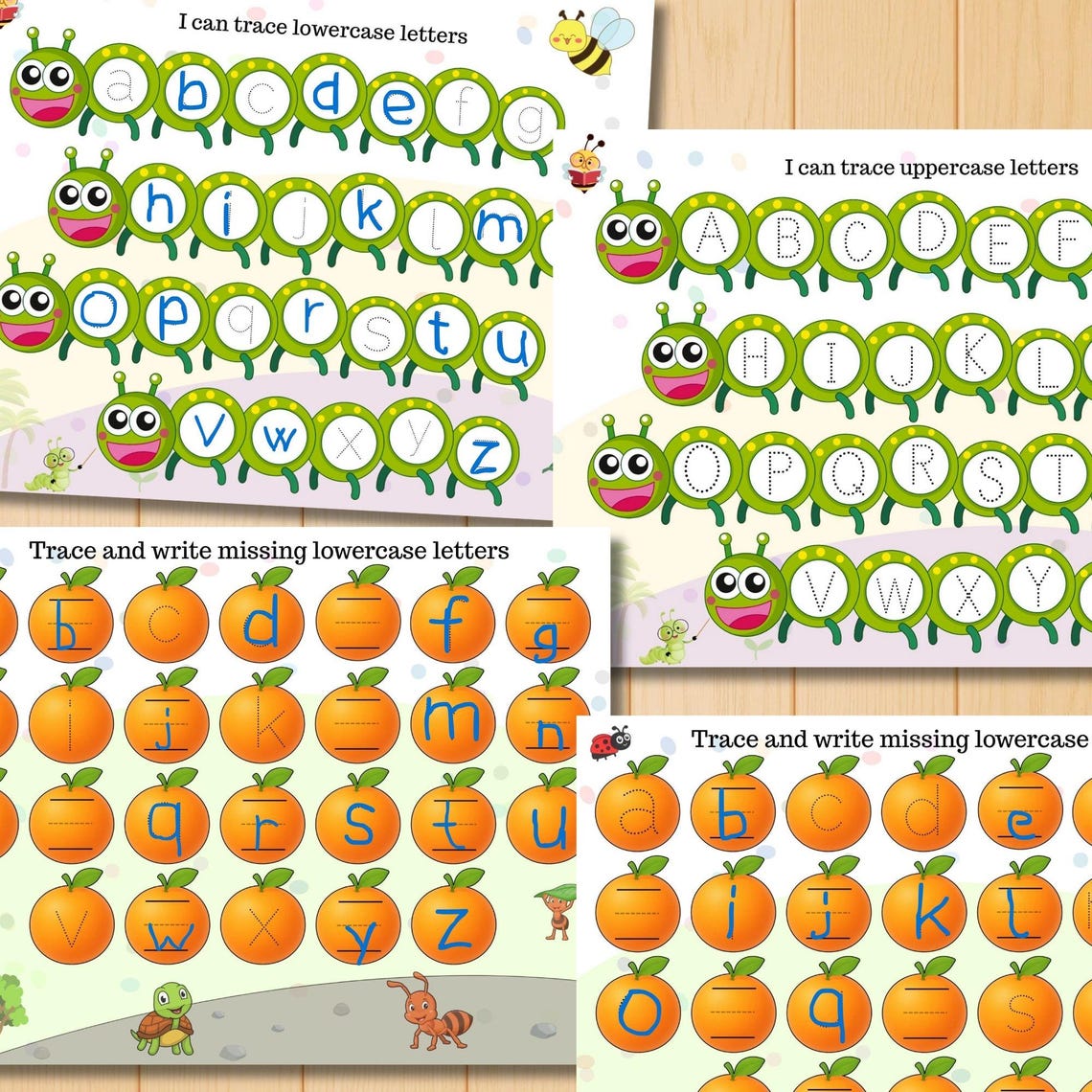 ABC Busy Book Printable for Preschool, Alphabet Matching & Tracing ...
