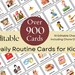 Daily Routine Cards Visual Schedule Toddler Routine Chart for Kids ...