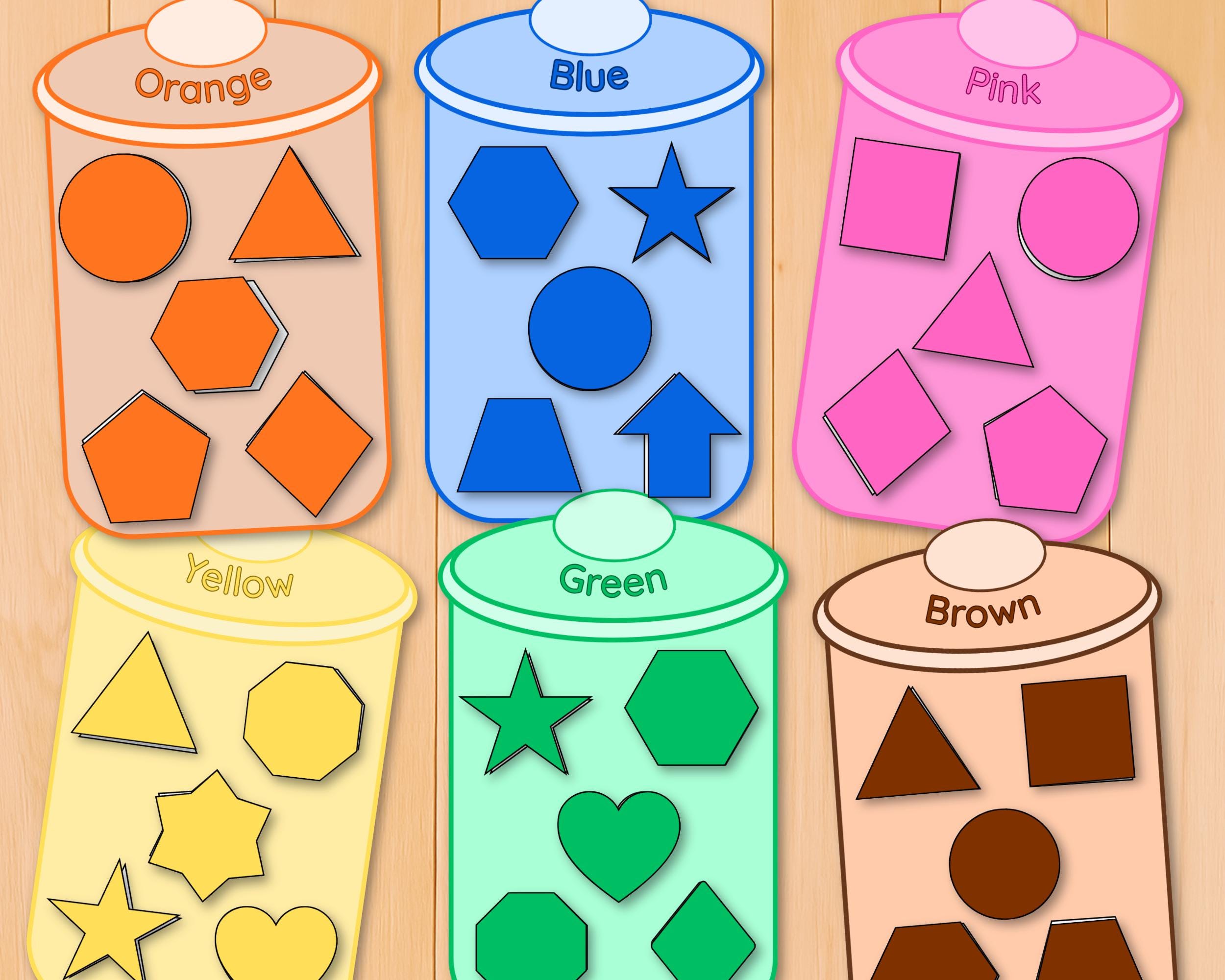 Color Shape Match Activity, Educational Resource, for Preschool and ...