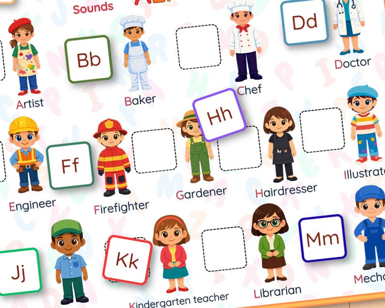 Alphabet Beginning Sounds Activity, Letter Sound Match, Community ...