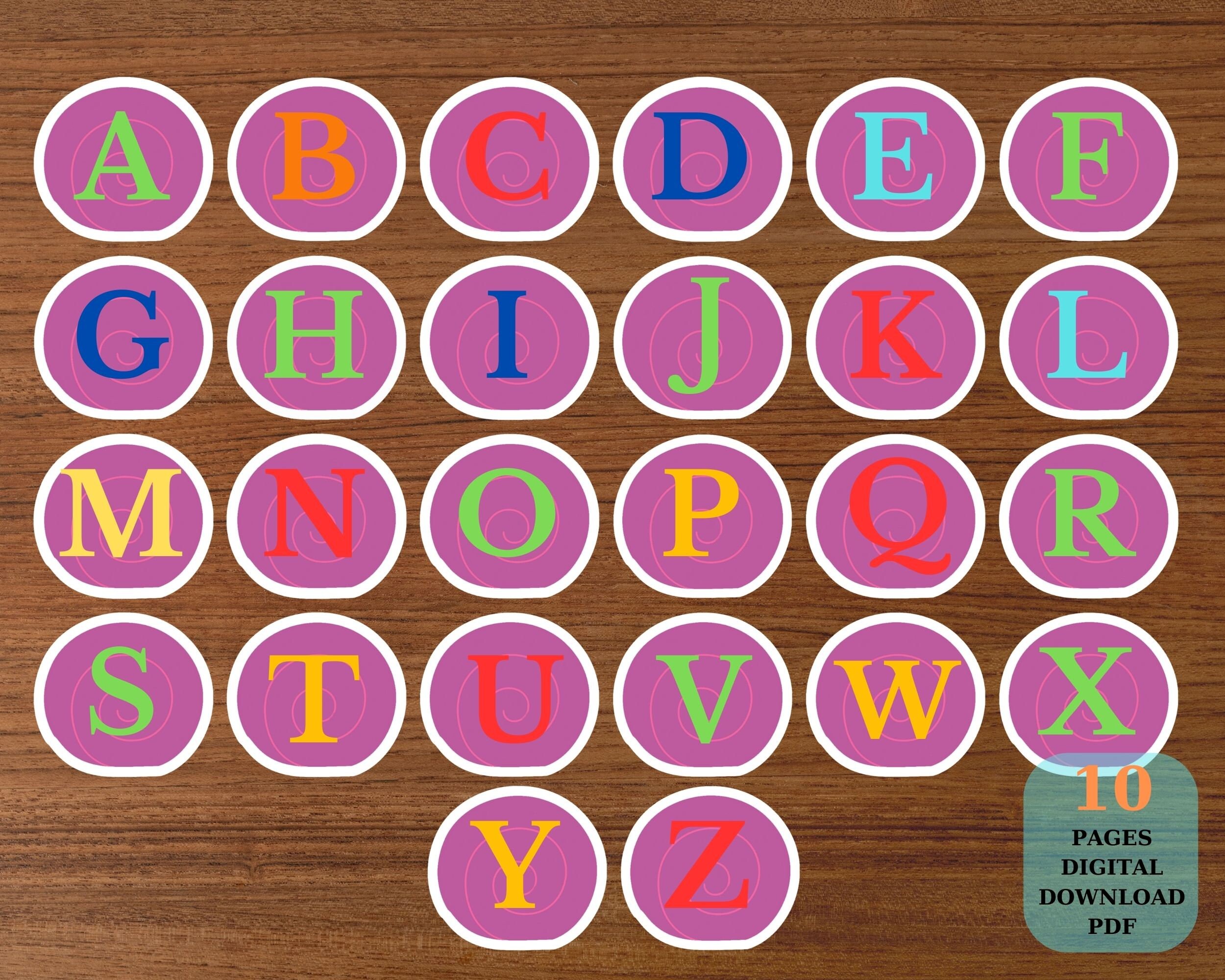 Printable Animal Alphabet for Kids, Preschool Worksheet, Homeschool ...