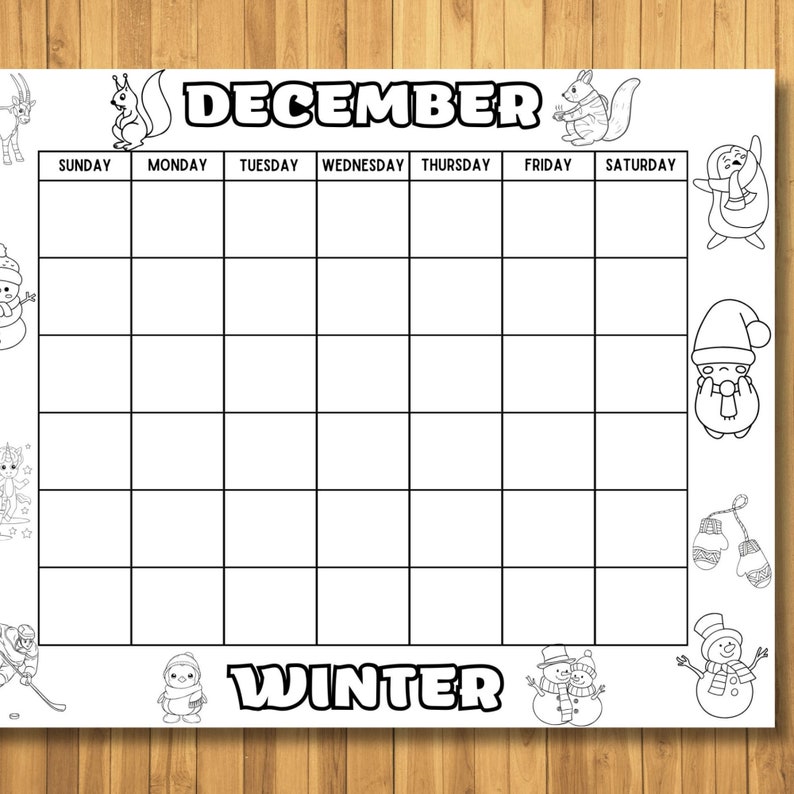 2024 Printable Trace Color Calendar, Perpetual Calendar, Calendar for ...