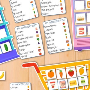 Shopping Activity Game, Market Sorting Activities, Grocery Store ...