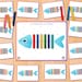 Popsicle Stick Color Sorting Cards, Fine Motor Skills, Preschool ...